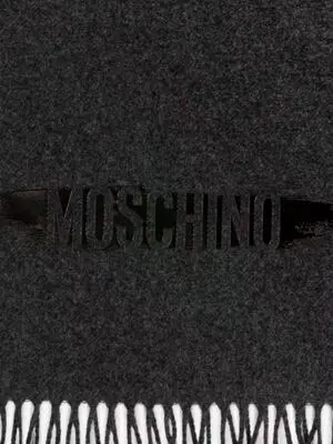 Moschino Logo-print Fringed Scarf