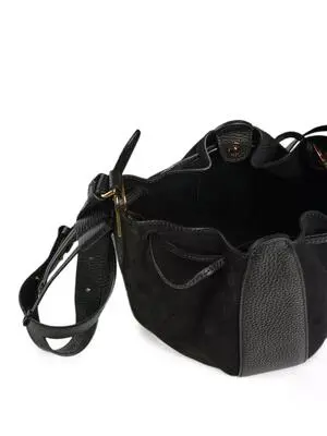 COCCINELLE Panelled Bovine Leather Shoulder Bag - Black