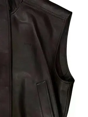 Balenciaga Sleeveless Blouson In Lambskin