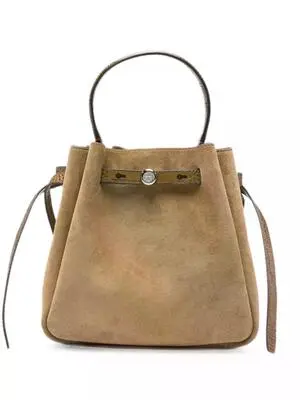 Tory Burch Romy Suede Bucket Bag - Neutrals