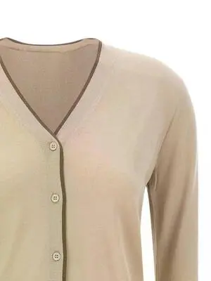 Max Mara V-neck Contrast-trim Cardigan