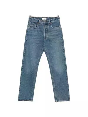 Miu Miu Logo-patch Straight-leg Jeans