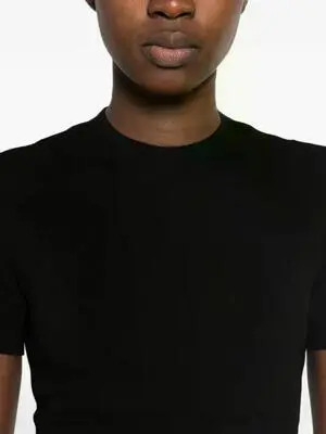 MAISON MARGIELA Short-sleeve T-shirt With Button-fastening Hem