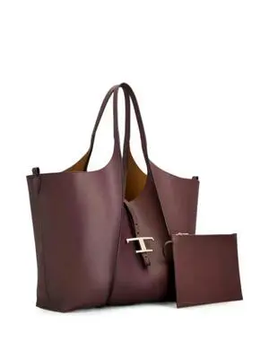 TOD'S T Timeless Shopping Bag In Leather Medium