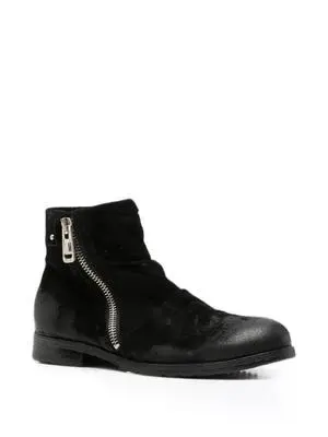 A.S.98 Clash Zip-fastening Leather Ankle Boots