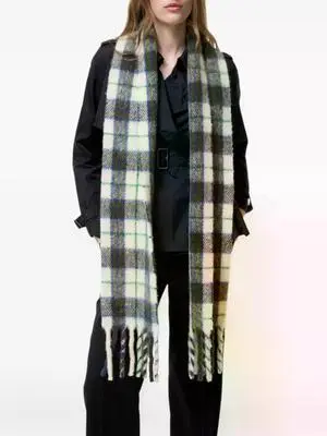 Burberry Narrow Check Alpaca Blend Scarf