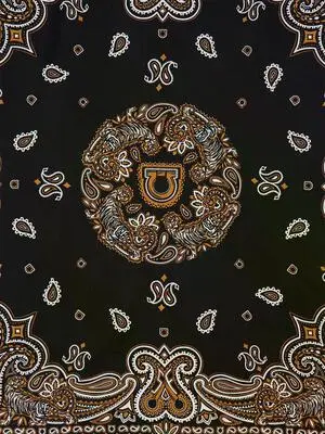 FERRAGAMO Arabesque-print Poncho