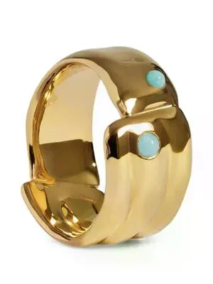 Monica Vinader Hammered Ring - Gold
