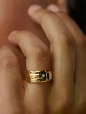 Monica Vinader Hammered Ring