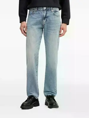 Armani Exchange Acid-wash Distressed Jeans - Blue