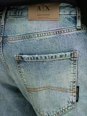 Armani Exchange Acid-wash Distressed Jeans