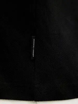 Armani Exchange Striped-trim Logo-print Polo Shirt
