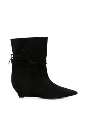 ODISSI Gemma Leather Boots - Black