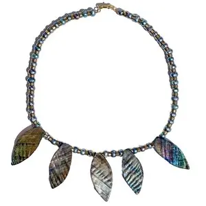 BABALOO JEWELRY Handcrafted Cascade Shell Necklace