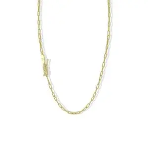 Argento Vivo The Pave Toggle Link Necklace - Gold