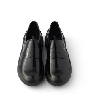 Prada Brushed Leather Loafers