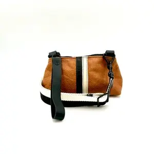 LYNN TALLERICO Darla Stadium Bag In Whiskey Leather