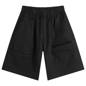 Y3 Cotton Blend Shorts - Black