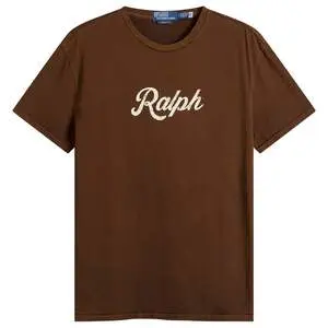 Polo Ralph Lauren Authentic Logo T-shirt In | Size: | 100% Cotton | End Clothing - Copper Brown