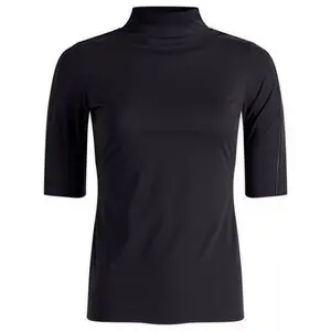 Nike X Skims Short Sleeve High Neck Top - Obsidian