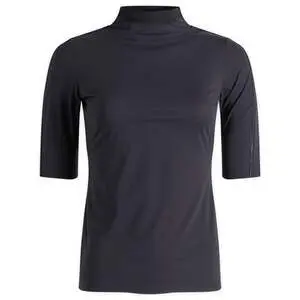 Nike X Skims Short Sleeve High Neck Top - Obsidian