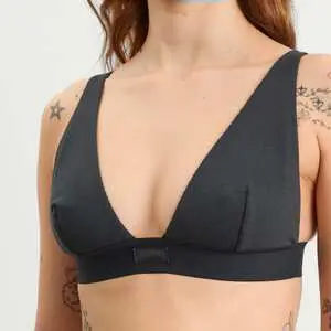 SKIMS Cotton Rib Plunge Bralette