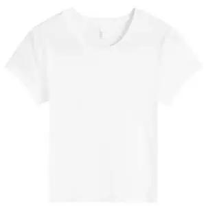 SKIMS Relaxed Tees Shrunken T-shirt - Snow