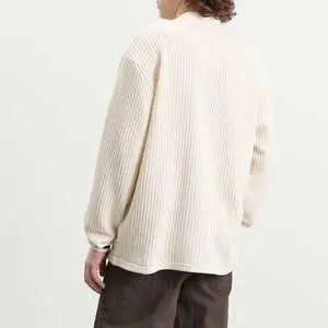 LES DEUX Waffle Long Sleeve Football Jersey - Ivory