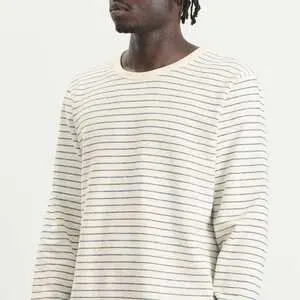 Folk Long Sleeve Textured Stripe T-shirt