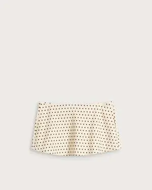 MANY MANY CLOTHES The Isla Skort - Cream Polka