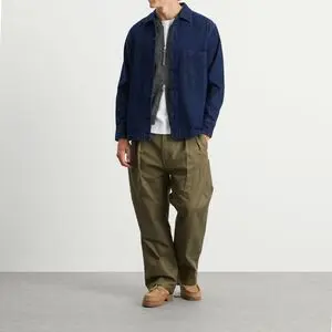 Universal Works Denim Fatigue Overshirt
