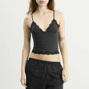 SKIMS Fits Everybody Lace Triangle Cami Top