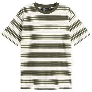 PARRA Signature Striped T-shirt - Green
