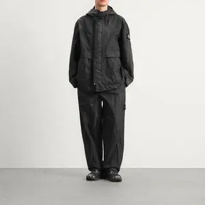 Stone Island Dense Nylon-tc Hand Sprayed Reflective Parka