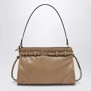 Prada Small Bonnie Top-handle Bag In Cameo Calf Leather