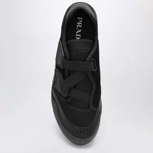 Prada Speedrock Leather And Mesh Sneakers