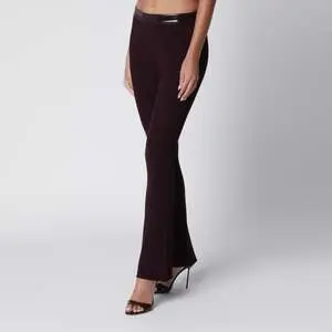 COURREGES Straight-leg Trousers In Ribbed Knit