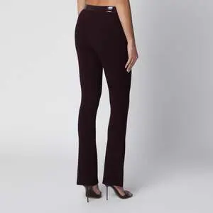 COURREGES Straight-leg Trousers In Ribbed Knit