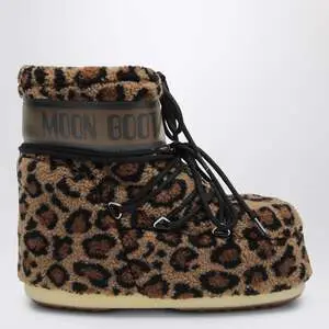 Moon Boot Icon Low Fleece Leopard Boots