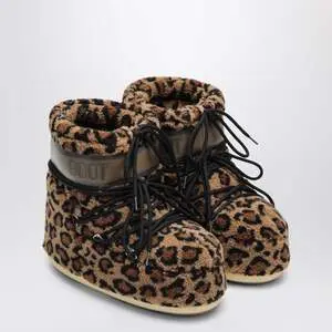Moon Boot Icon Low Fleece Leopard Boots