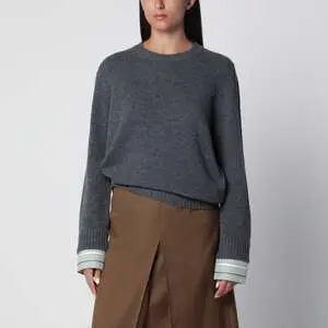 Prada Slate Wool And Cashmere Sweater - Grey
