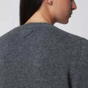 Prada Slate Wool And Cashmere Sweater