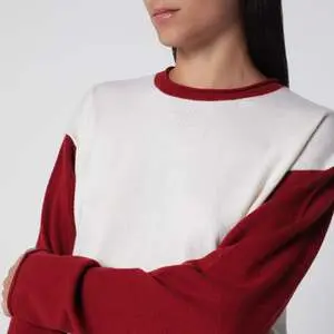 Guest In Residence Cashmere Baseball Crew Neck Sweater - Multicolor