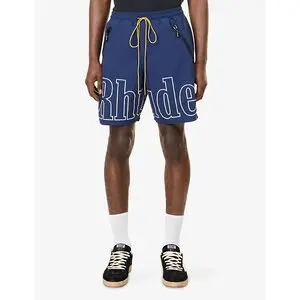 Rhude Logo Ripstop Nylon Shorts - Navy