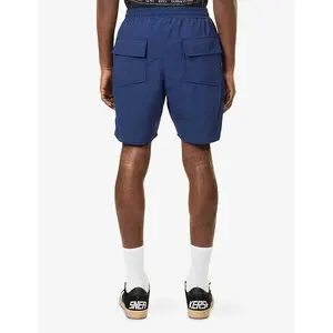 Rhude Logo Ripstop Nylon Shorts - Navy