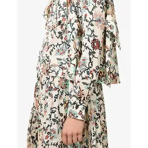 Sacai Overlay-panel Floral Satin Shirt