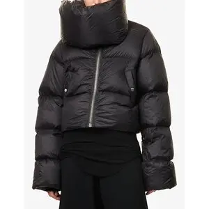 Rick Owens Boxy Funnel-neck Puffer Jacket