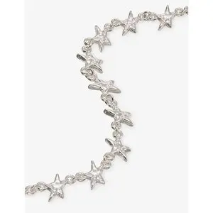 TWOJEYS Organic Star Sterling -plated Brass Bracelet