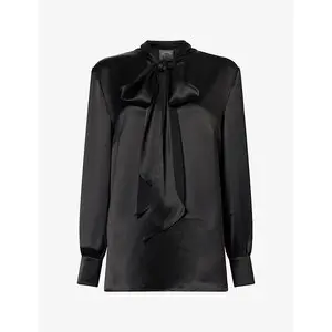 Huishan Zhang Draped Satin Blouse
