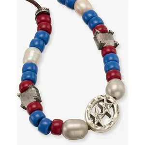 TWOJEYS Sunrise Beaded Superstar Sterling Silver-plated Brass Bracelet
